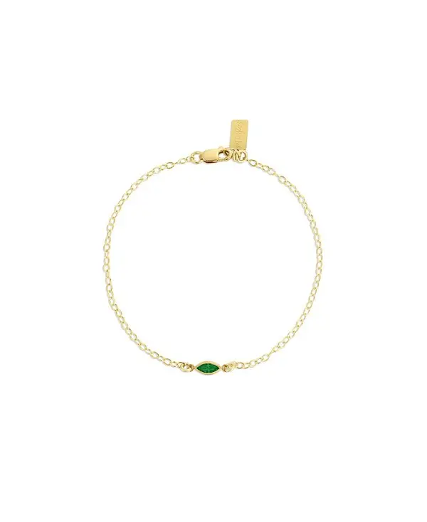 SET & STONES Marquise Birthstone Bracelet - May