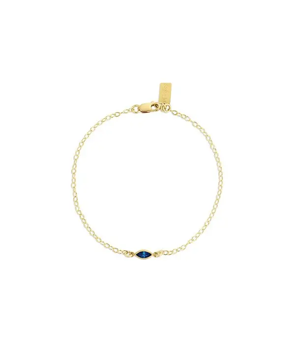 SET & STONES Marquise Birthstone Bracelet - September