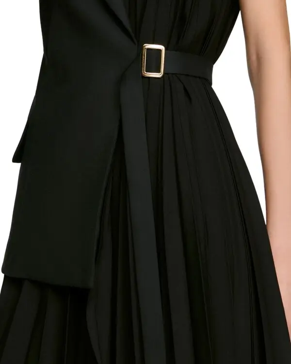 Sandro Eleonore Tailored Wrap Maxi Dress