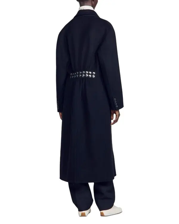 Sandro Reed Double Faced Wool Coat