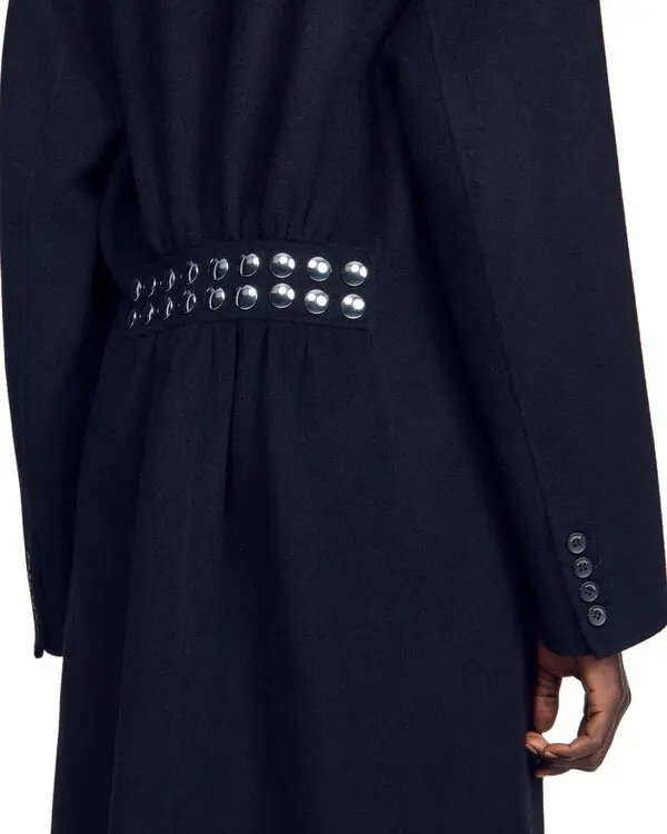 Sandro Reed Double Faced Wool Coat