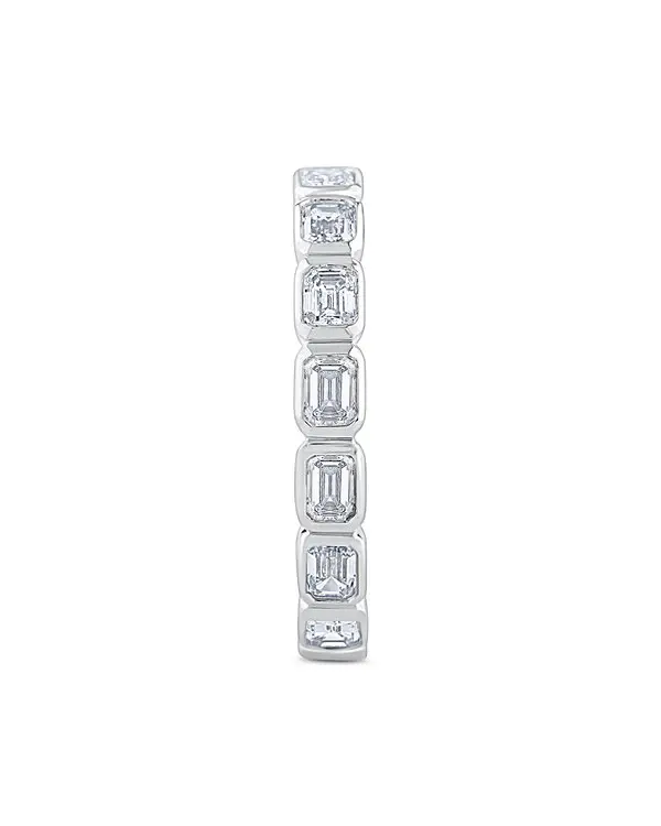 Bloomingdale'S Diamond Emerald Cut Bezel Set Eternity Ring In 14k 1.5 Tcw