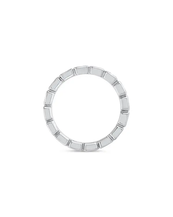 Bloomingdale'S Diamond Emerald Cut Bezel Set Eternity Ring In 14k 1.5 Tcw
