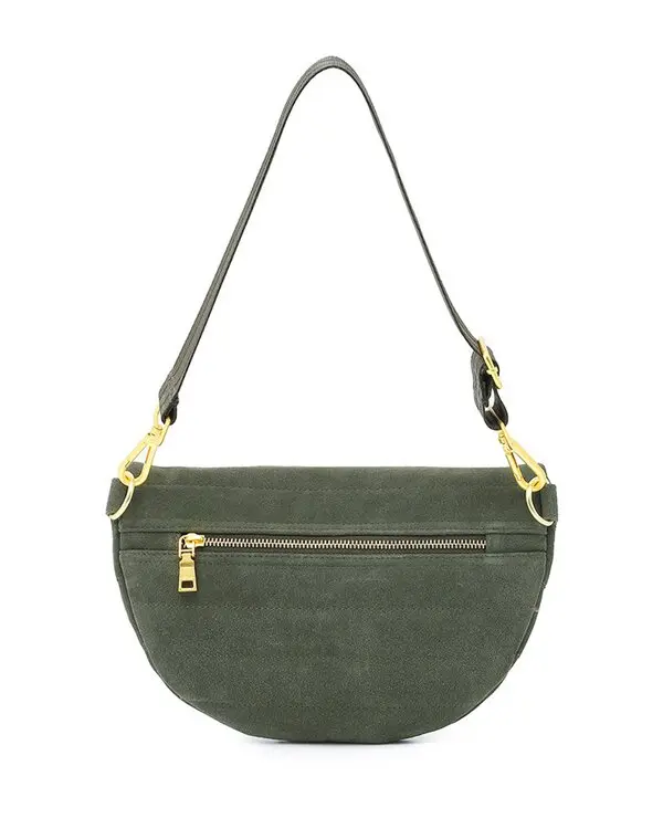 THINK ROYLN Little Runway Medium Suede Crossbody