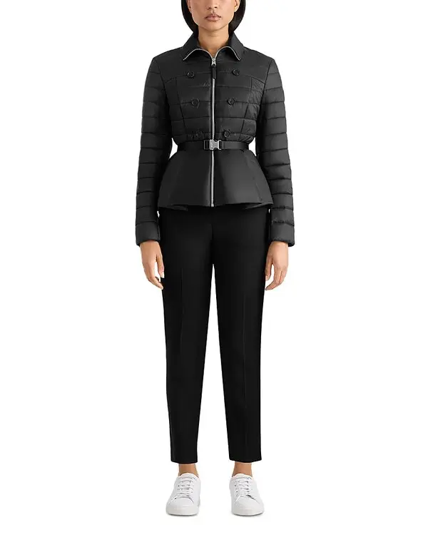 Mackage Serafina Quilted Belted Jacket - Black