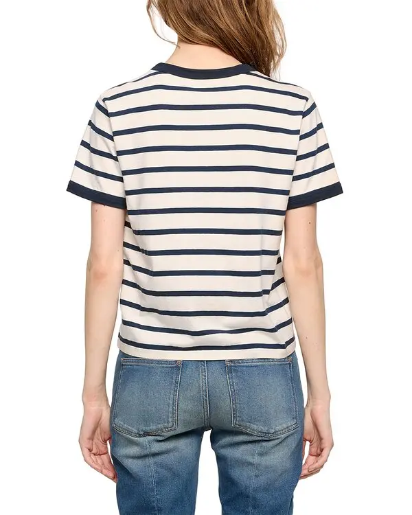 Zadig&Voltaire East Hampton Striped Graphic Tee