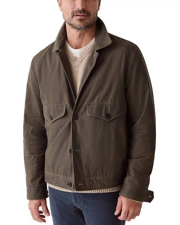Marine Layer The Sawyer Waxed Cotton Trucker Jacket