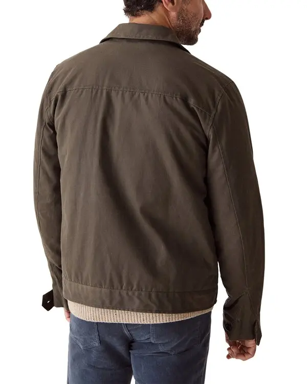 Marine Layer The Sawyer Waxed Cotton Trucker Jacket