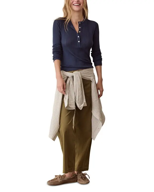Marine Layer Lexi Pointelle Henley Top