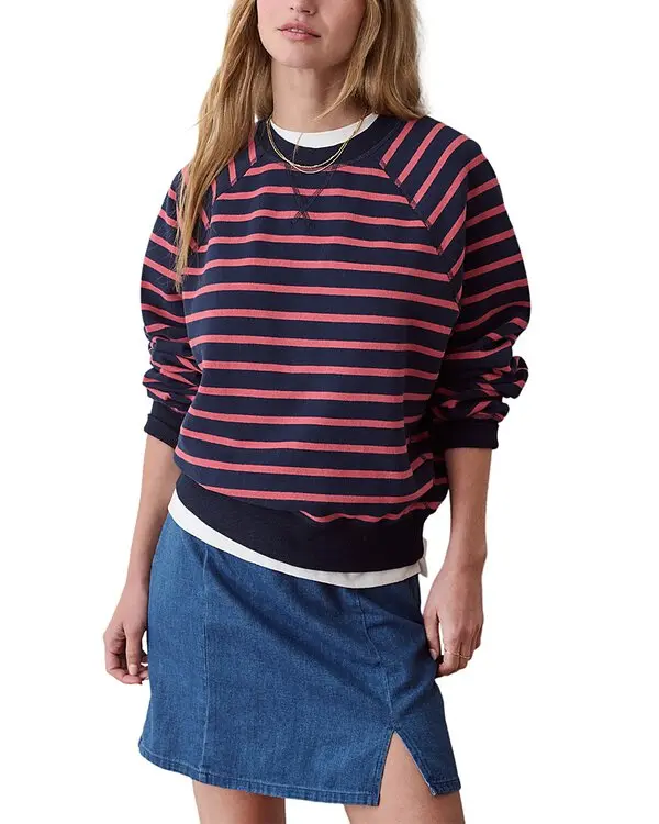 Marine Layer Cloud 9 Cotton Blend Fleece Reversible Sweatshirt