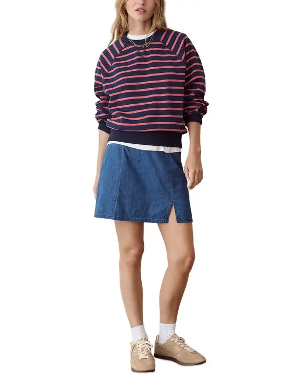 Marine Layer Cloud 9 Cotton Blend Fleece Reversible Sweatshirt