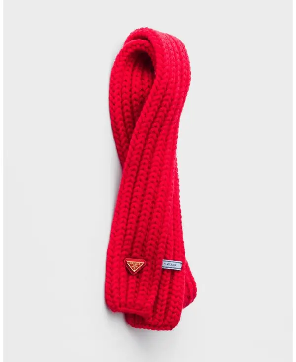 Prada Wool Scarf - Red