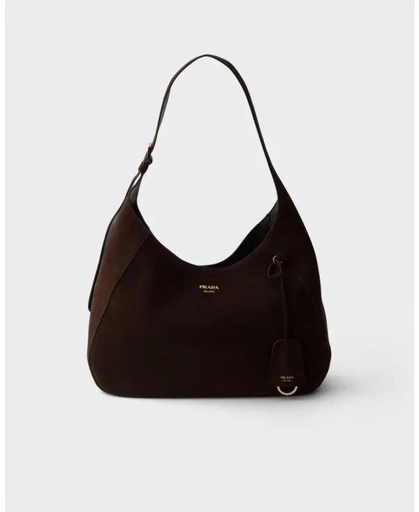 Prada Boogie Large Suede Bag
