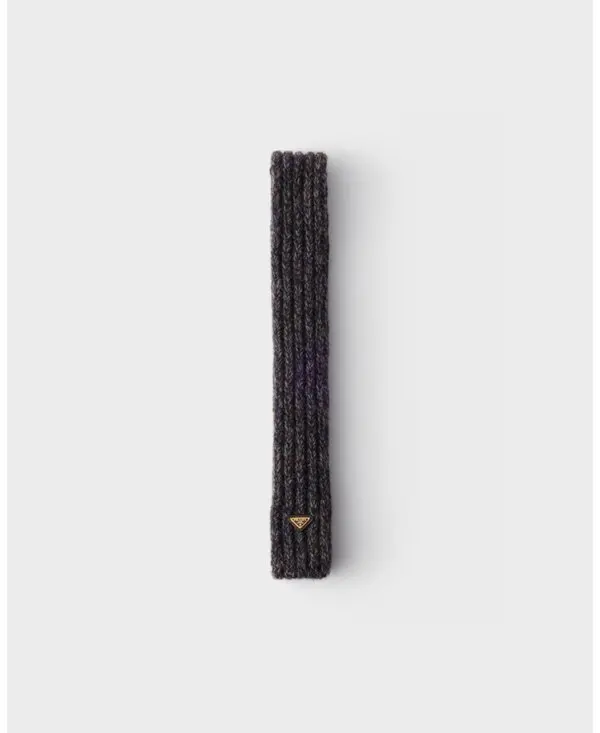 Prada Wool And Mouline Cashmere Scarf