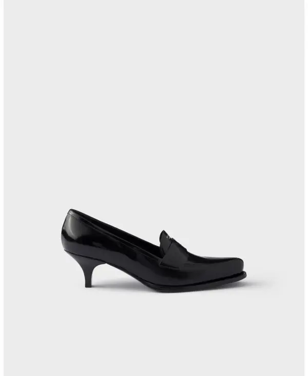 Prada Brushed Leather Loafers
