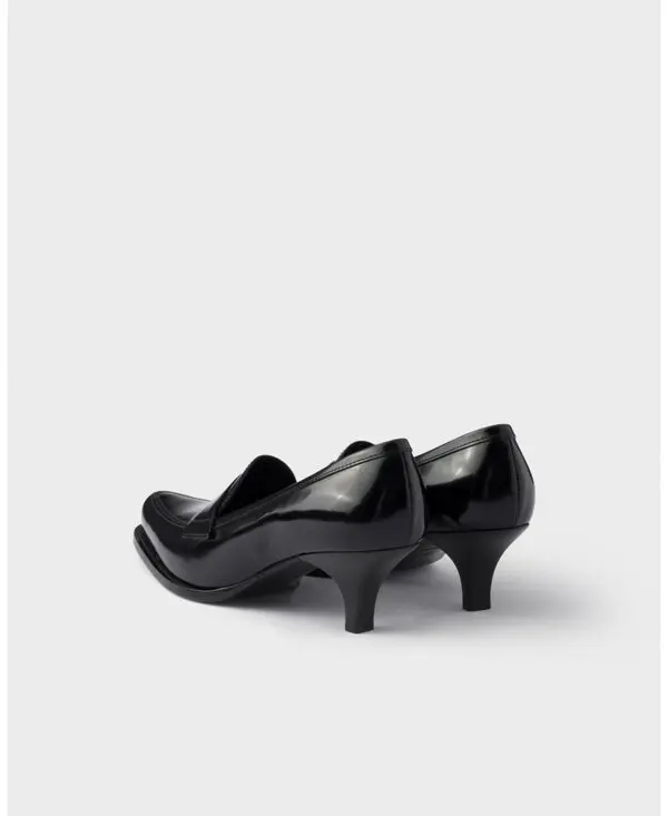 Prada Brushed Leather Loafers