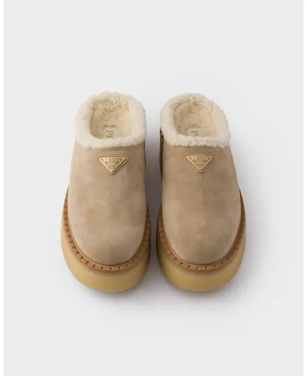Prada Suede Slippers