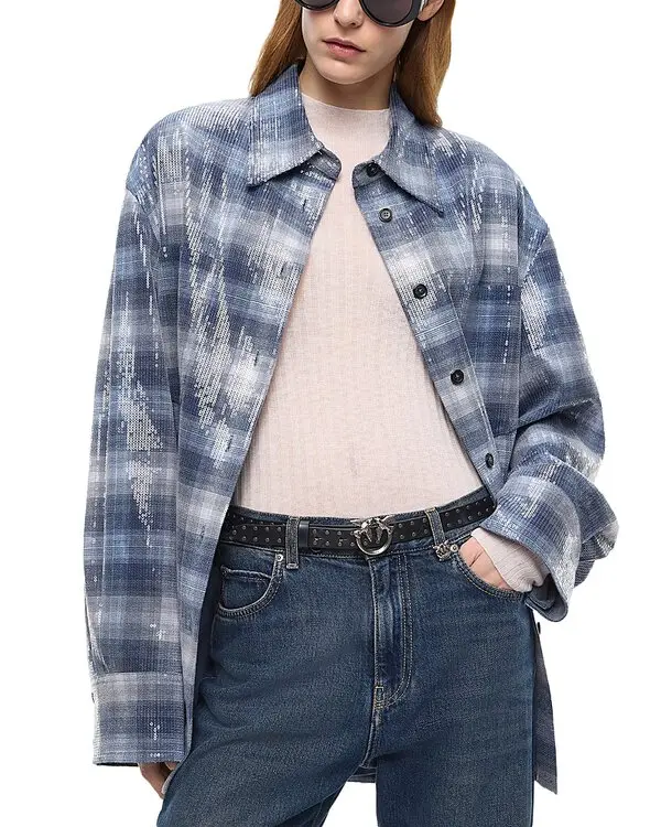 Pinko Orchidea Sequined Overshirt