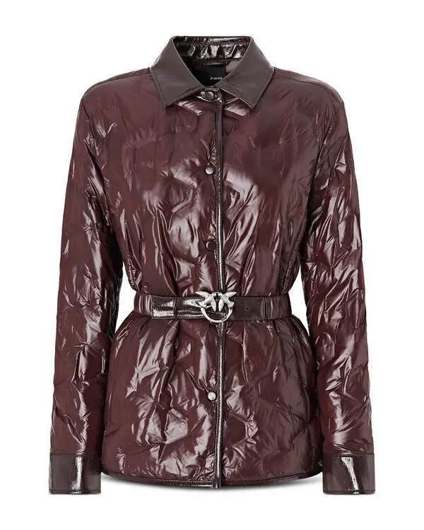 Pinko Dipladenia Belted Puffer Coat