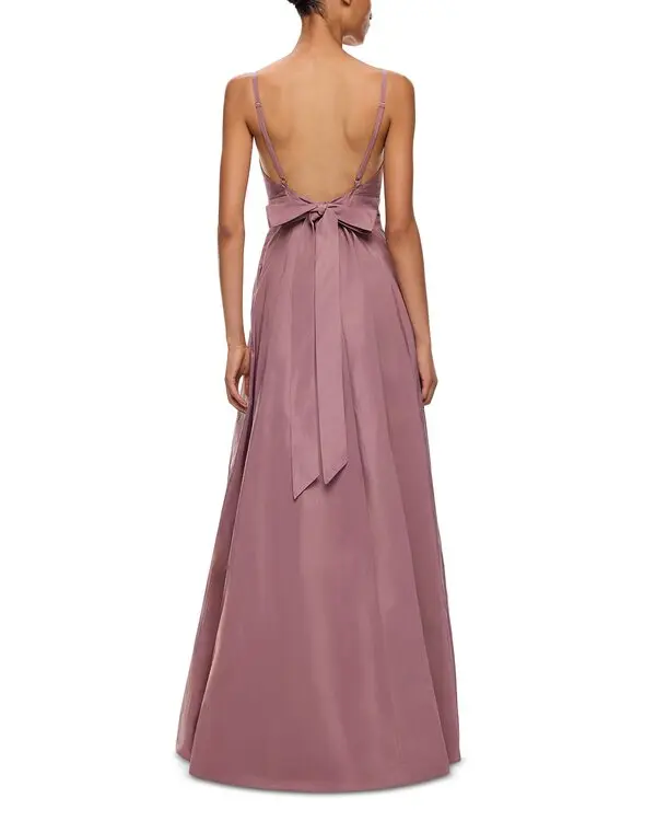 Pinko Cherokee High Slit Sleeveless Gown - Dusky Mauve