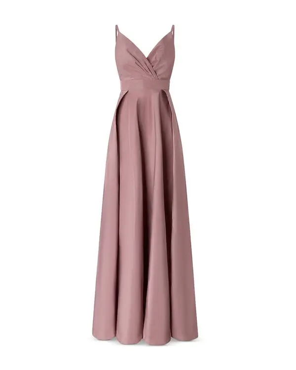 Pinko Cherokee High Slit Sleeveless Gown - Dusky Mauve