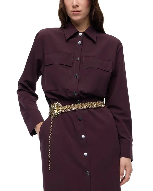 Pinko Arum Long Sleeve Shirtdress