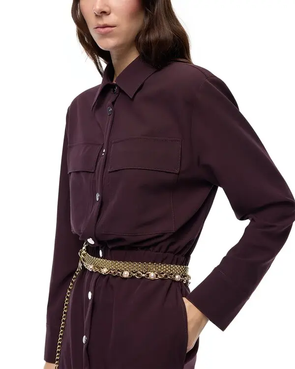 Pinko Arum Long Sleeve Shirtdress