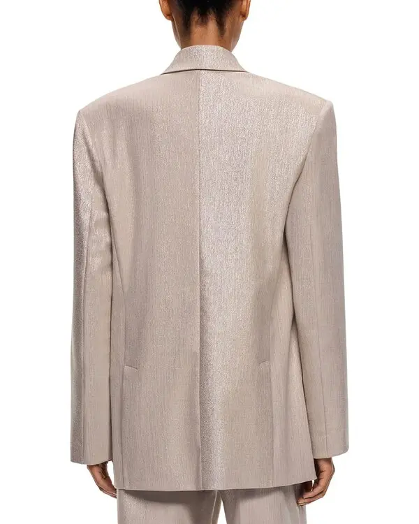 Pinko Cayman Metallic Double Breasted Blazer