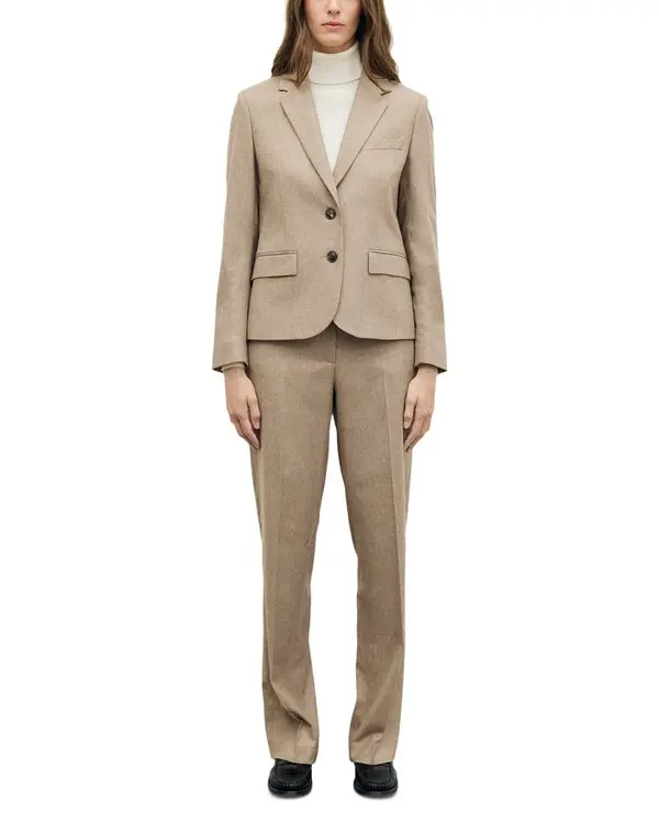 Gerard Darel Jyli Notch Lapel Straight Fit Blazer