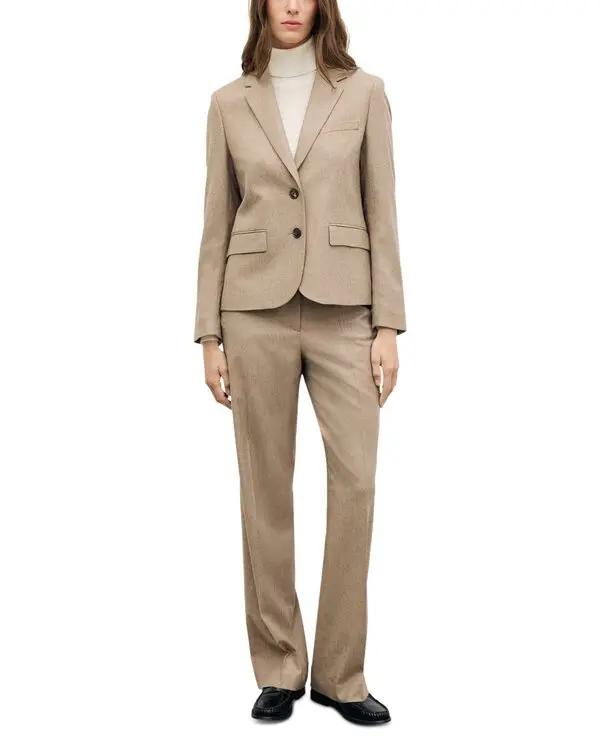 Gerard Darel Jyli Notch Lapel Straight Fit Blazer