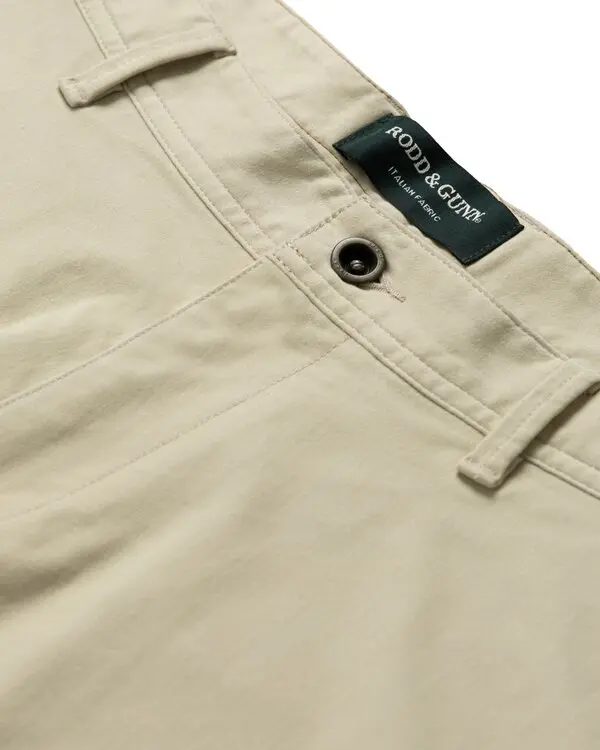 Rodd & Gunn Thomas Road Cotton Blend Brushed Chino Pants - Stone