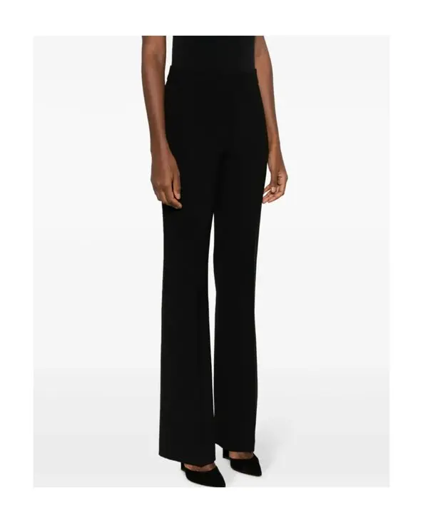 Moschino Crepe Mid-rise Flared Trousers