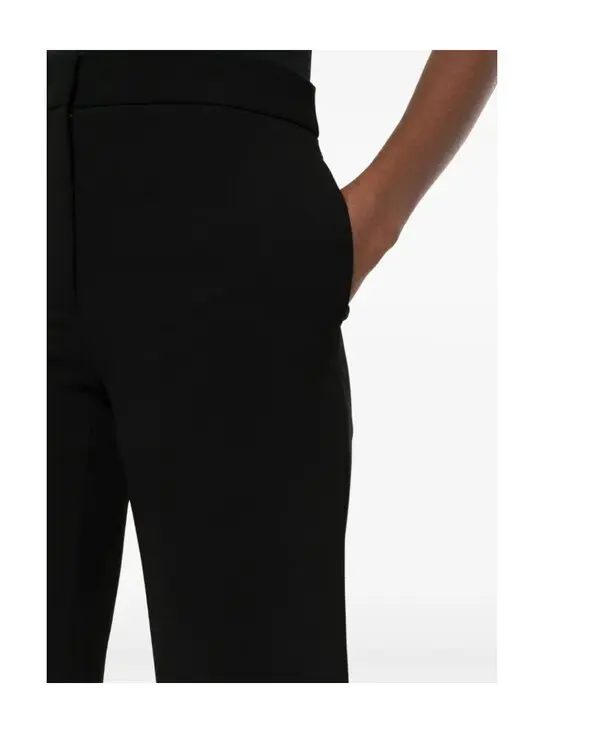 Moschino Crepe Mid-rise Flared Trousers