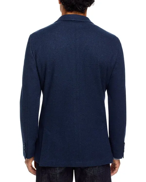 Hart Schaffner Marx New York Fit Wool & Cotton Jersey Soft Jacket - Navy