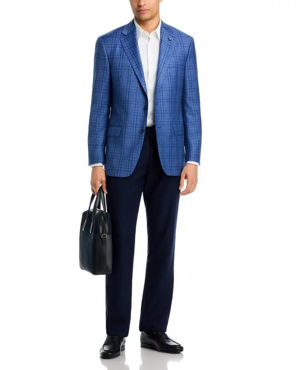 Hart Schaffner Marx New York Fit Graph Plaid Wool Sport Coat