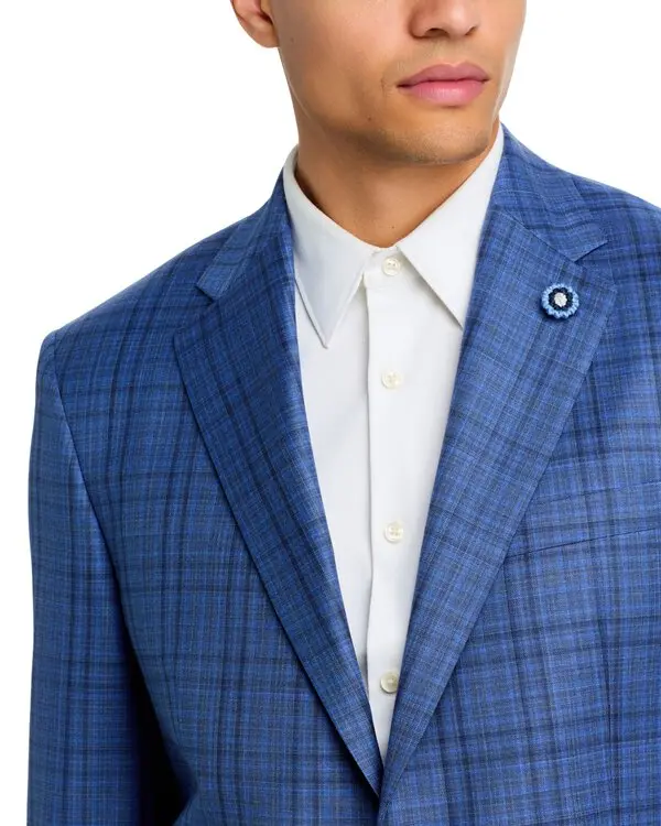 Hart Schaffner Marx New York Fit Graph Plaid Wool Sport Coat