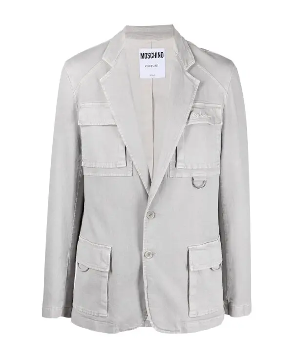 Moschino Military-style Cotton Safari Jacket
