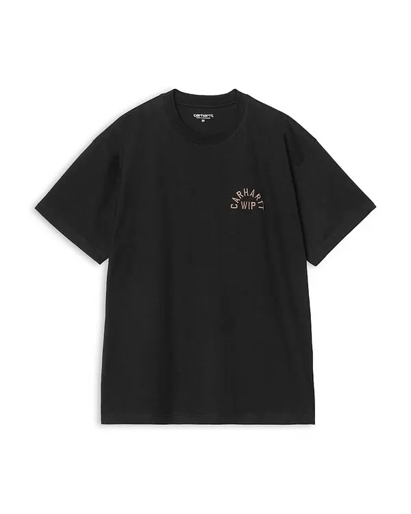 Carhartt Work In Progress Arch Logo Cotton Logo Crewneck T-shirt - Black