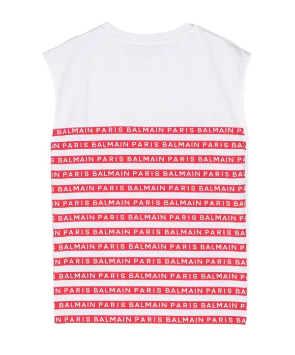 Balmain Logo-print Sleeveless T-shirt