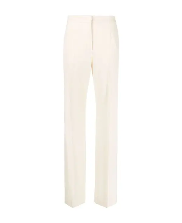 Moschino Front Pleated Casual Pants - White