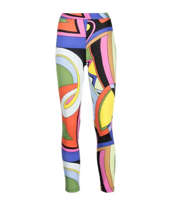 Moschino Abstract Printed Leggings - Multi-color