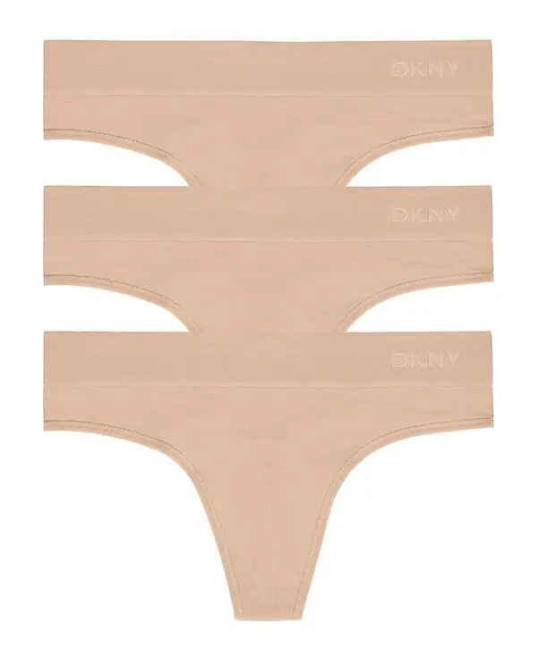 Dkny Seamless Litewear Thong 3pk - Glow