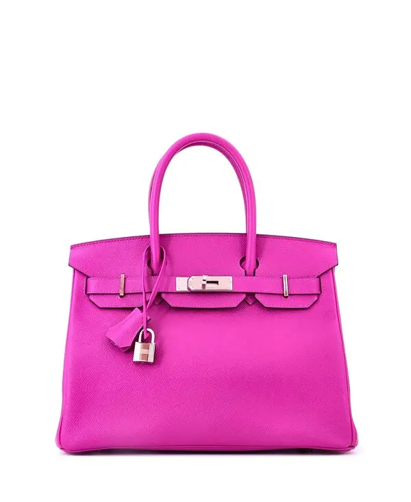 Hermès Birkin 30 Handbag Pink Epsom With Palladium Hardware