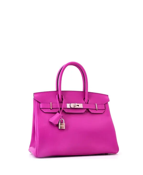 Hermès Birkin 30 Handbag Pink Epsom With Palladium Hardware