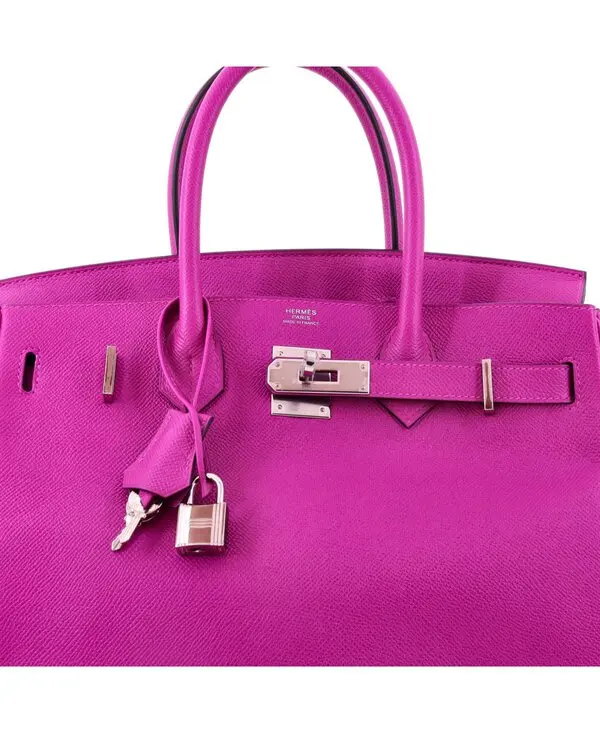 Hermès Birkin 30 Handbag Pink Epsom With Palladium Hardware