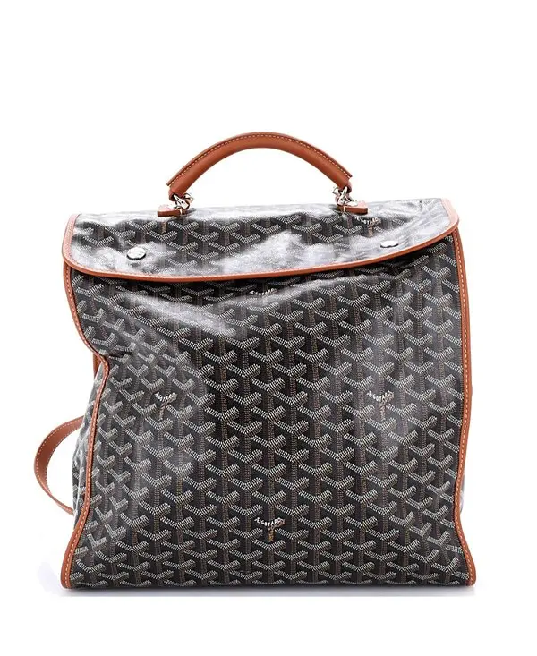 Goyard Saint Leger Briefcase Backpack Coated Canvas - Brown