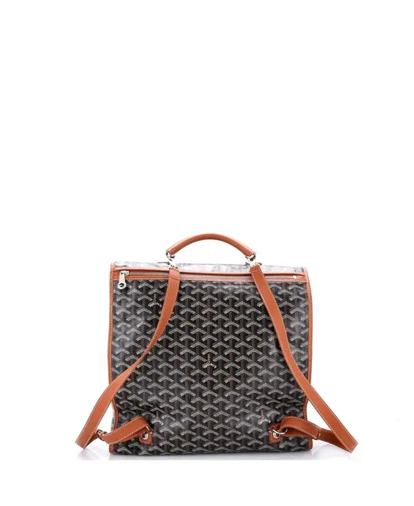 Goyard Saint Leger Briefcase Backpack Coated Canvas