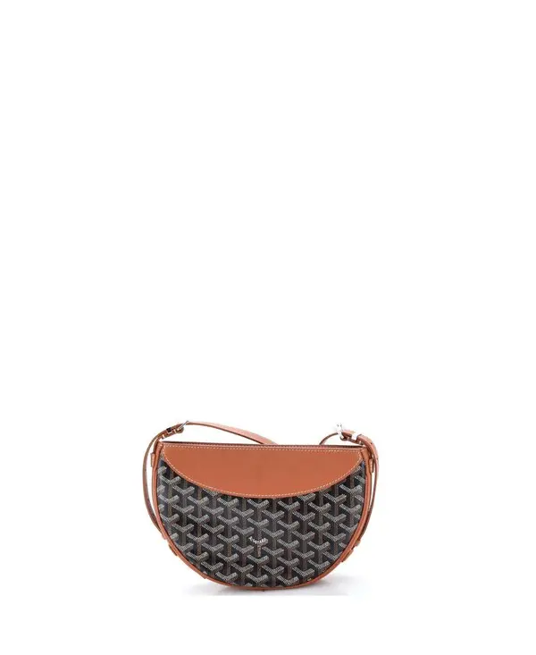 Goyard Hirondelle Shoulder Bag Coated Canvas And Leather