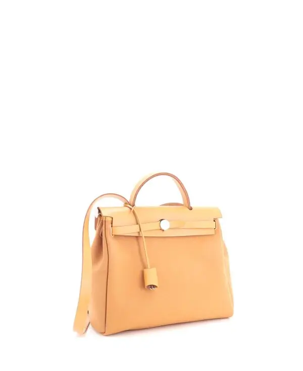 Hermès Herbag 31 Zip Verso Canvas & Leather Shoulder Bag