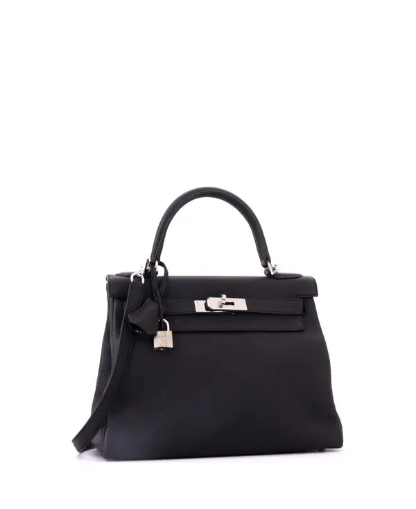 Hermès Kelly 28 Leather Handbag